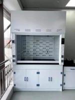 China PP Laminar Flow Fume Cupboard 1200mm Width Activated Carbon Filter Chemical Fume Hood ISO9001 CE for sale