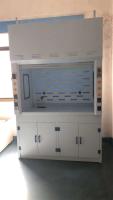 China PP Laminar Flow Fume Cupboard 1200mm Width Activated Carbon Filter Chemical Fume Hood ISO9001 CE for sale