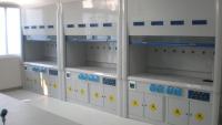 China PP Explosion Proof Stainless Steel Laboratory Fume Hood 1200mm 1500mm 1800mm with CE Certificate for sale