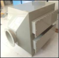China PP Activated Carbon Adsorption Box 500x500x500mm Lab Fume Purification Gas Scrubber for sale