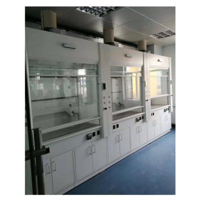 China Stainless Steel Lab Fume Hood 1500mm Chemical Fume Extraction Cabinet for sale