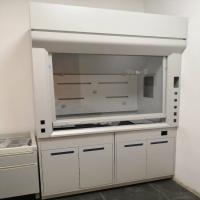 China Stainless Steel Lab Fume Hood 1500mm Chemical Fume Extraction Cabinet for sale