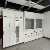 China Stainless Steel Lab Fume Hood 1500mm Chemical Fume Extraction Cabinet for sale