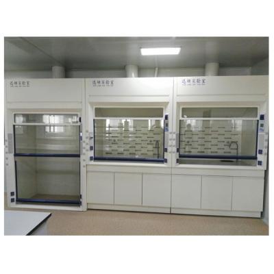 China Chemical Resistant Lab Fume Hood 1200mm 1500mm 1800mm Steel Construction for Biological Pharmaceutical Research for sale