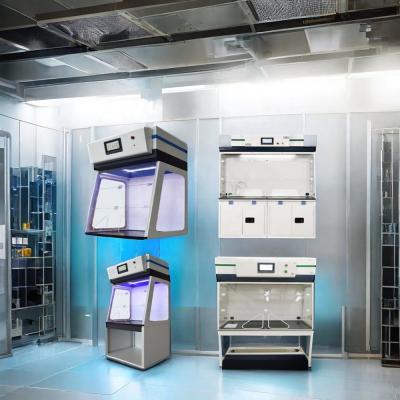 China Ductless Chemical Laboratory Fume Hood 800mm HEPA Organic Inorganic Filter 110V-240V for sale