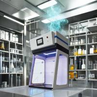 China Ductless Chemical Laboratory Fume Hood 800mm HEPA Organic Inorganic Filter 110V-240V for sale