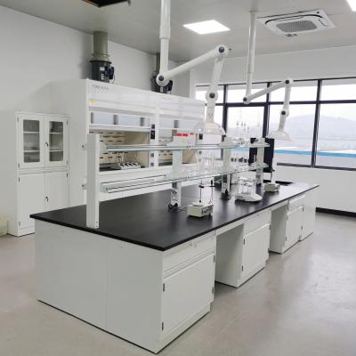 China Stainless Steel Lab Work Bench 1500x750mm C Frame Cleanroom Furniture for Hospital School for sale