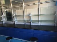 China Chemical Resistant Laboratory Workbench with Drawer Epoxy Resin Top 1800mm for sale