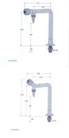 China Smart Sensor Brass Water Tap One Outlet Lab Sink Faucet 75 psi Fume Hood Accessory for sale