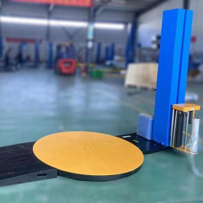 China Workshop Pallet Wrapper with Scale 1200mm L x 1200mm W Max Load Size Customizable for sale