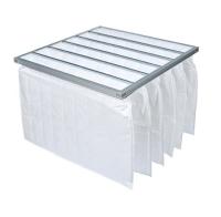 China Medium Efficiency F8 Air Filter Bag 595x595x500mm for School Outdoor Ventilation Systems for sale