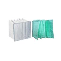 China F5-F9 Synthetic Pocket Bag Medium Air Filters 595x595x500x600mm for Cleanroom Laboratory Furniture for sale