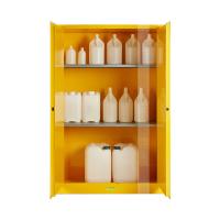 China 12 Gal 45L Flammable Safety Cabinet Yellow 18 Gauge Steel Laboratory Storage for sale