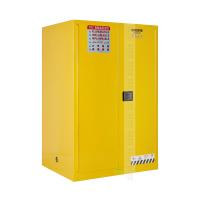 China 12 Gal 45L Flammable Safety Cabinet Yellow 18 Gauge Steel Laboratory Storage for sale