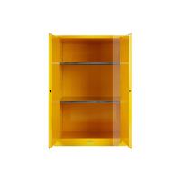 China 12 Gal 45L Flammable Safety Cabinet Yellow 18 Gauge Steel Laboratory Storage for sale
