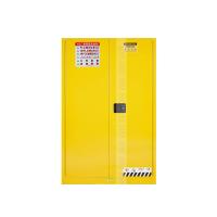China 12 Gal 45L Flammable Safety Cabinet Yellow 18 Gauge Steel Laboratory Storage for sale