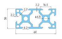 China 0.7-10.0mm 30 Series Aluminum Extrusion Mill Finish Anodizing for sale