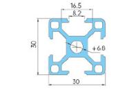 China 0.7-10.0mm 30 Series Aluminum Extrusion Mill Finish Anodizing for sale