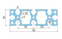 China 0.7-10.0mm 30 Series Aluminum Extrusion Mill Finish Anodizing for sale