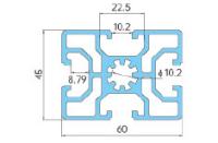 China Anodic Oxidation 40 Series Aluminium Construction Profiles Sandblasting for sale