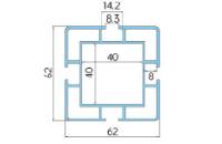 China Natural Color Brushed 60 Series Aluminum Wood Grain Electrophoresis for sale