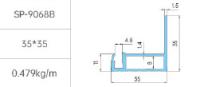 China Solar Photovoltaic Battery Aluminum Extrusions Profiles Solar Panel Frame Structure for sale