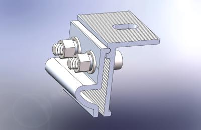 China Mill Finish Solar Panel Mounting Structure Anodizing for sale