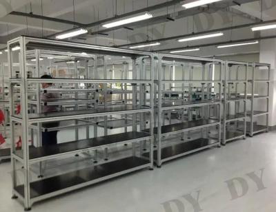 China 4040 Aluminum Shelf Profile Polishing Brushing Sand Blasting for sale