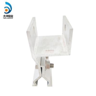 China Solar Panel Roof Structure Aluminum Alloy Angle Clamp ISO for sale