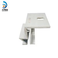 China Aluminum Alloy Angle Clamp Solar Panel Roof Structure Anodizing Powder Coating for sale