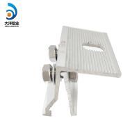 China Anodic Oxidation Solar Panel Roof Structure Aluminum Alloy Angle Clamp for sale