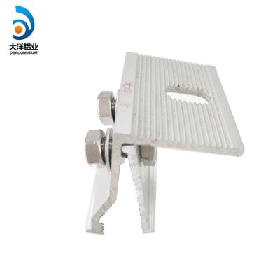 China Anodic Oxidation Solar Panel Roof Structure Aluminum Alloy Angle Clamp for sale