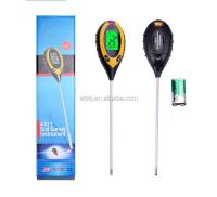 China Plastics and Stainless Metal 4-in-1 Soil Fertility Tester for Garden Farm Greenhouse for sale