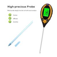 China Plastics and Stainless Metal 4-in-1 Soil Fertility Tester for Garden Farm Greenhouse for sale