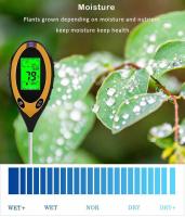 China Plastics and Stainless Metal 4-in-1 Soil Fertility Tester for Garden Farm Greenhouse for sale