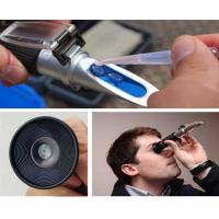 China 0-40% Brix Alcohol 0-25% Wine Sugar Refractometer OEM/ODM Dual Scale Portable With ATC for sale