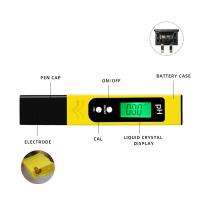 China Yellow LCD Digital PH Pen Water Tester Pocket Portable PH Meter Tester for Water for sale
