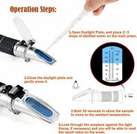 China OEM Support 2 Scale 0-32% Brix 0-28% Salinity Salt ATC Refractometer for Seawater Marine Fishkeeping Aquarium for sale
