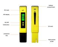 China Battery Life Over 500 Hours Water Hardness pH Meter TDS Tester Pen with Backlight for sale