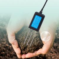China 304 Stainless Steel RS485 Soil Temperature Humidity EC Sensor for Soil Moisture Testing for sale