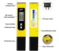 China Power Supply 2*1.5V LR Button Battery PH Meter High Precision Water Tester for Lab for sale