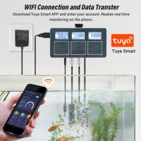 China Lab Pool Water Tester Tuya WiFi 8 in 1 Digital PH/TEMP/ORP/PPM/EC/SALT/S.G/CF Testing for sale