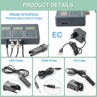 China Lab Pool Water Tester Tuya WiFi 8 in 1 Digital PH/TEMP/ORP/PPM/EC/SALT/S.G/CF Testing for sale