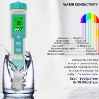China 1PPM 1MV 1US/CM 0.01PH Newest 7 in 1 Digital pH Tester for Multi Parameter Testing for sale