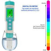 China 1PPM 1MV 1US/CM 0.01PH Newest 7 in 1 Digital pH Tester for Multi Parameter Testing for sale
