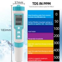 China 2024 Digital 7 in 1 Salinity TDS Units Water Tester for pH/TDS/EC/TEMP Measurement for sale