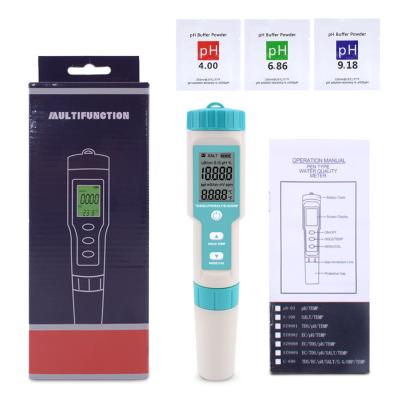 China 7-in-1 Digital Water Tester PH Meter/TDS/EC/Salinity/SG/ORP/TEMP Convenient and Results for sale