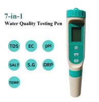 China 7-in-1 Digital Water Tester PH Meter/TDS/EC/Salinity/SG/ORP/TEMP Convenient and Results for sale