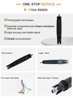 China Online Digital Nitrate NO3- Measurement Sensor for Aquaculture RS485 Output Signal for sale