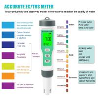 China 4 in 1 Waterproof Water Tester for Aquariums and Hydroponics pH/TDS/EC/Temp Meters for sale